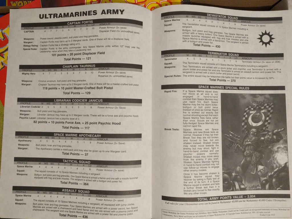 Space Marine Ultramarines Army Box 2000pts 2nd Edition – Hutber's Warhammer
