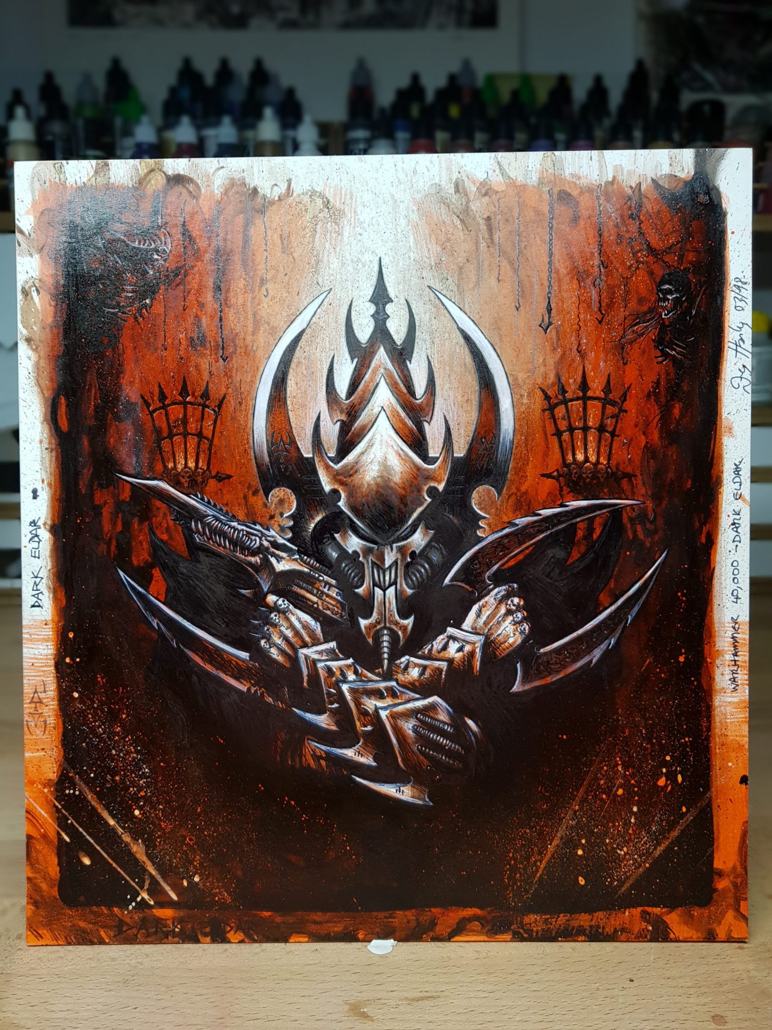 Des Hanley – Dark Eldar Incubi Original Artworks Warhammer 40k 3rd ...