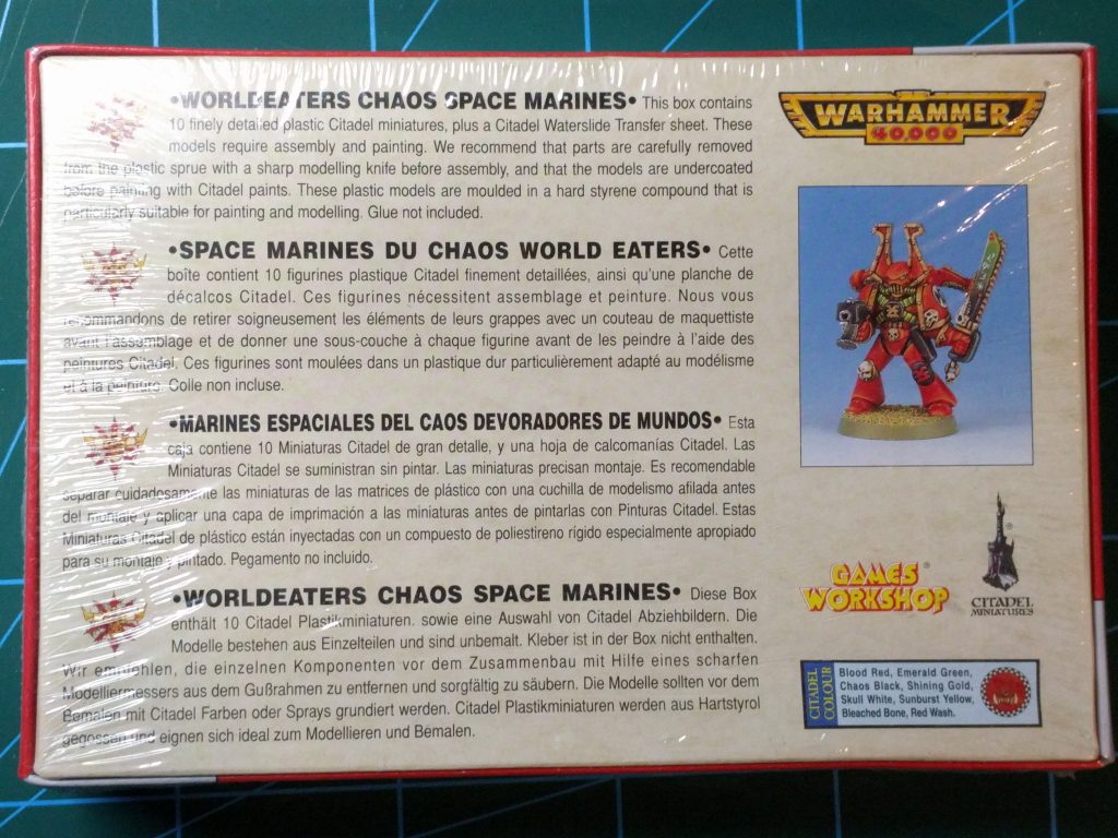 2nd Edition Worldeaters Chaos Space Marines Squad Box – Hutber's Warhammer